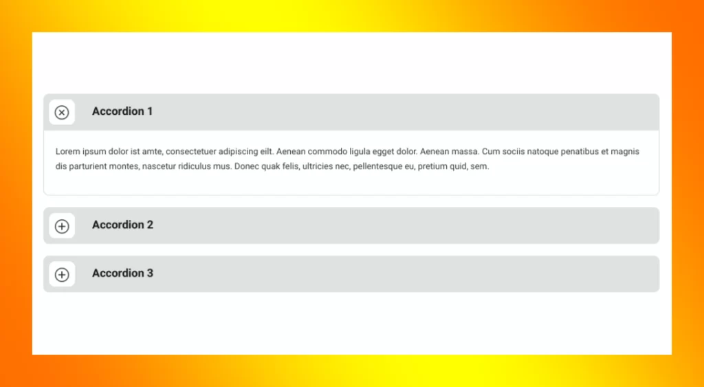 Bricks Accordion Template (Left Icon) – Brickskits